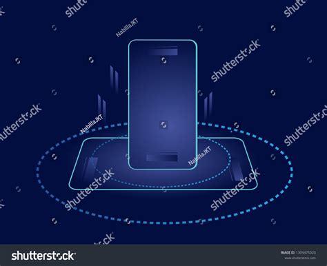 Mobile Apps Conceptblank Flat Vector Illustration Stock Vector Royalty Free