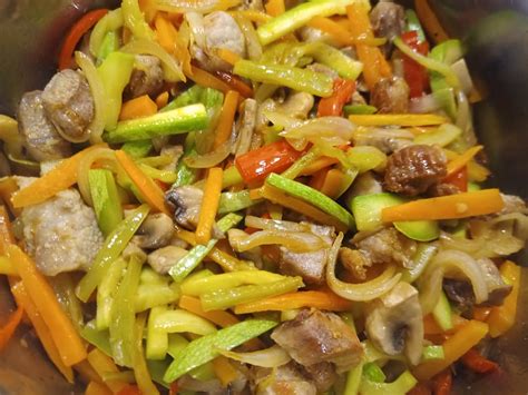 Месо със зеленчуци по китайски без глутен Gf Meat And Vegetables Chinese Style вкусни