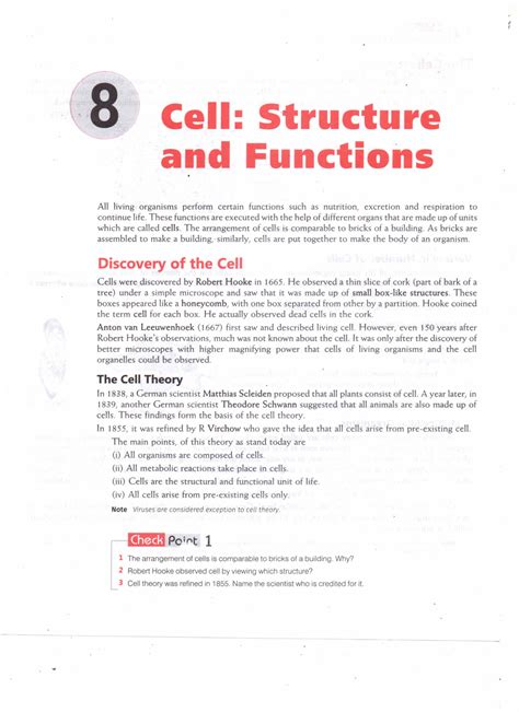 Solution Cell Structure And Functions Studypool