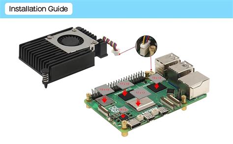Amazon Com Geekworm Active Cooler H For Raspberry Pi GB GB GB GB Aluminum Heatsink