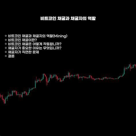 비트코인 채굴과 채굴자의 역할mining