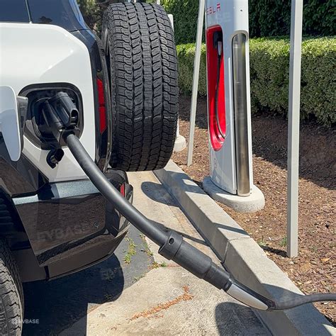 Nacs To Ccs1 Adapter With Extension Cable Max 250a 1000v Fast Charge C Evbase Premium Evandtesla