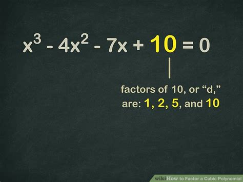 How To Factor A Cubic Polynomial Steps With Pictures