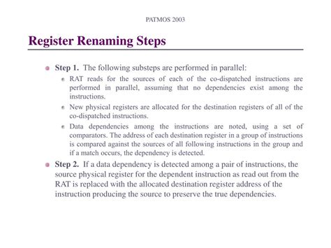Ppt Energy Efficient Register Renaming Powerpoint Presentation Free