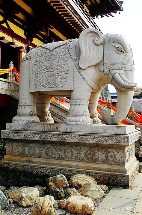 寺庙石雕大象与石雕底座之间的关系 知乎