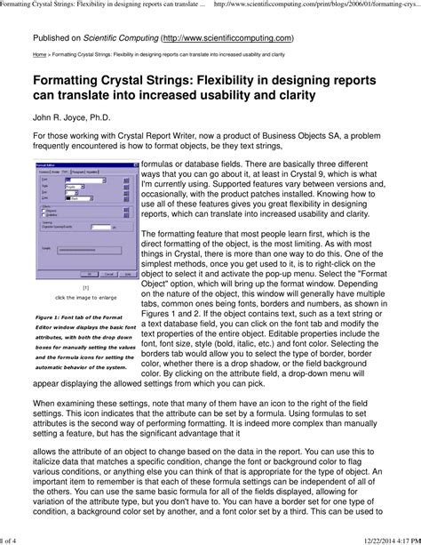 Pdf Formatting Crystal Strings