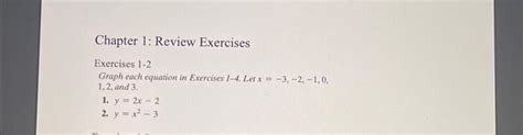Solved Exercises 1 2 Graph Cach Equation In Exercises 1 4