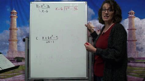 Dividing Polynomials By Binomials Youtube