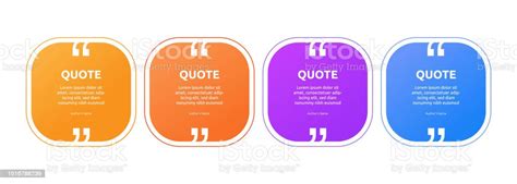 3d 버블 평가 배너 인용문 인포그래픽 따옴표를위한 소셜 미디어 게시물 템플릿 디자인 빈 말풍선 따옴표 거품 및 텍스트 상자 벡터 일러스트 레이 션 Eps10 검사 보기에
