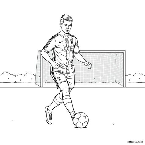 Ronaldo Colouring Pages Juventus