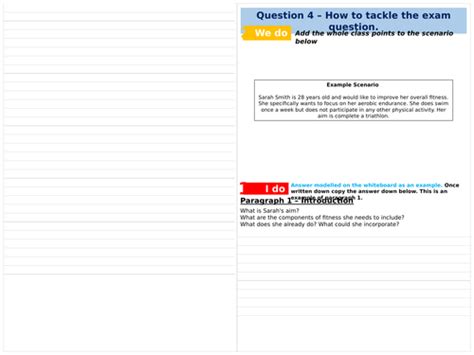 Btec Level 3 Unit 2 Question 4 Teaching Resources