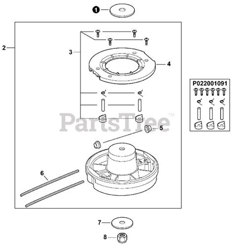 Echo Trimmer Head Assembly Diagram