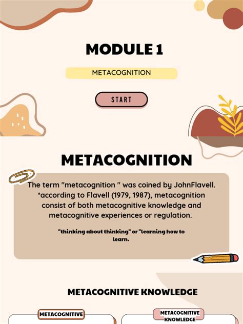 metacognition pdf metacognition learning