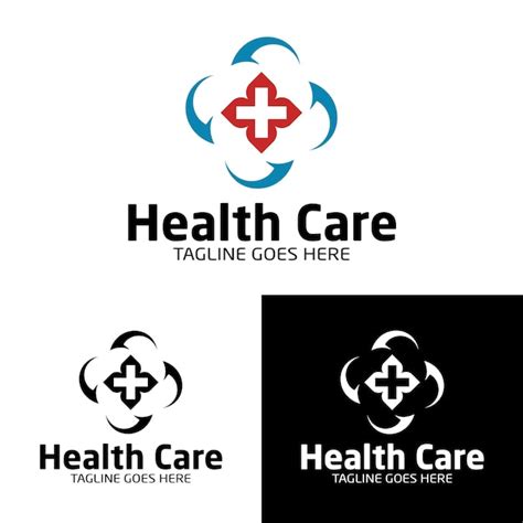 건강 관리 벡터 로고 템플릿 프리미엄 벡터
