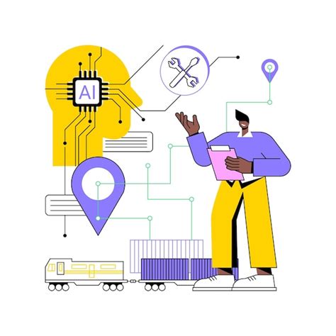 Premium Vector Predictive Maintenance Solutions With Ai Abstract Concept Vector Illustration