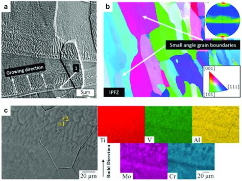 A β Grains With Planar Solidification Mode And Cellular Structure