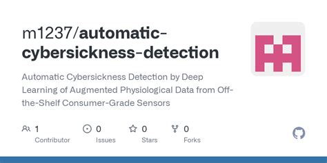 Github M1237 Automatic Cybersickness Detection Automatic Cybersickness Detection By Deep
