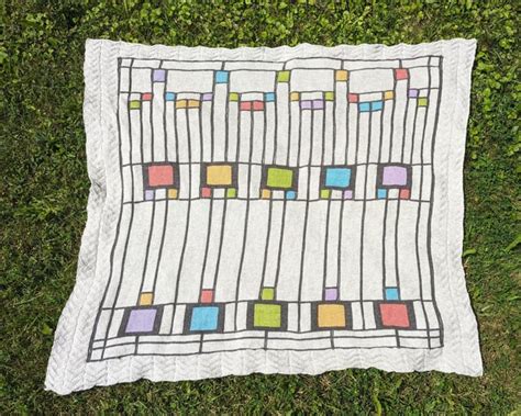 Frank Lloyd Wright Stained Glass Quilt