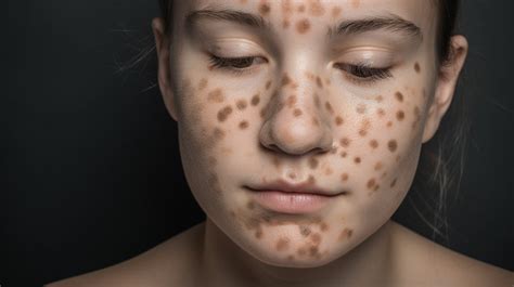 An Image Of A Girl With Spots On Her Face Background Pictures Of
