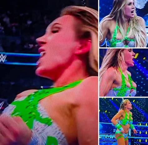 Trible Charlotte Flair Nip Slip On Smackdown Charlotte Flair Had A