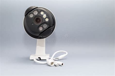 Mockup Alarm Security System Intruder Video Monitoring Surveillance Camera For Smart Stock