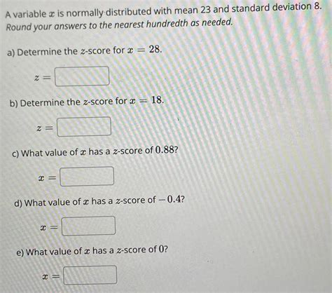 Answered A Variable Is Normally Distributed With Mean 23 And Standard