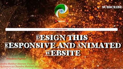 Animated Website With Html And Css Basics Mini Project For Beginners Website Htmlcss Youtube