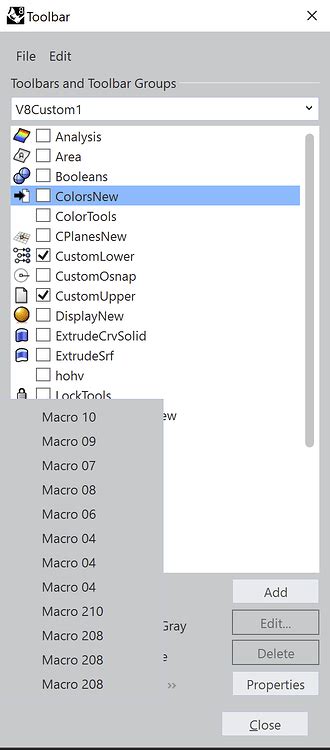 Toolbar Dialog Glitch With Populous Toolbars Rhino Mcneel Forum