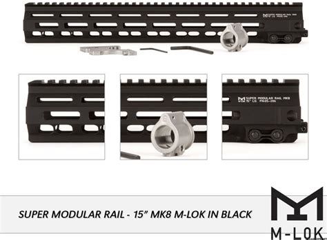 Geissele 15 Super Modular Rail Mk8 M Lok™ Handguard Black Rifle