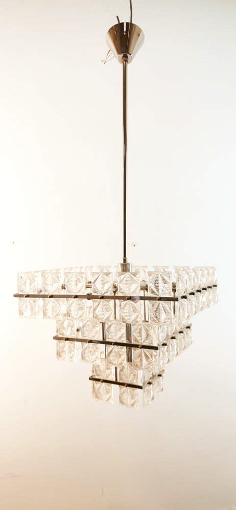 Square Glass Ceiling Light For Sale At Pamono
