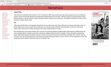Flexbox Layout Exercise Holy Grail Layout Wrmfca Transferred