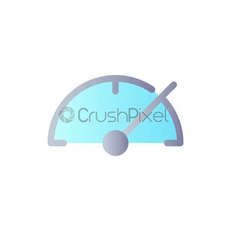 Speedometer Flat Gradient Color Ui Icon Stock Vector 5349916 Crushpixel