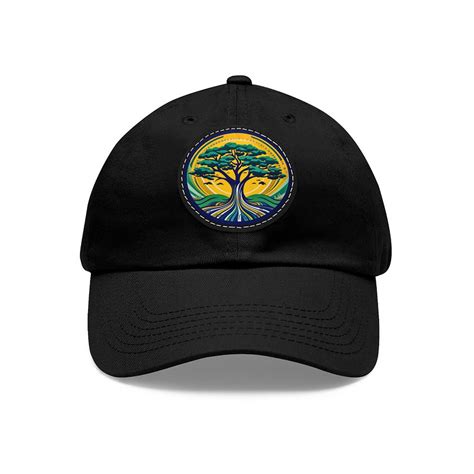 Roots Of Unity Logo Hat With Leather Patch R U Gabon