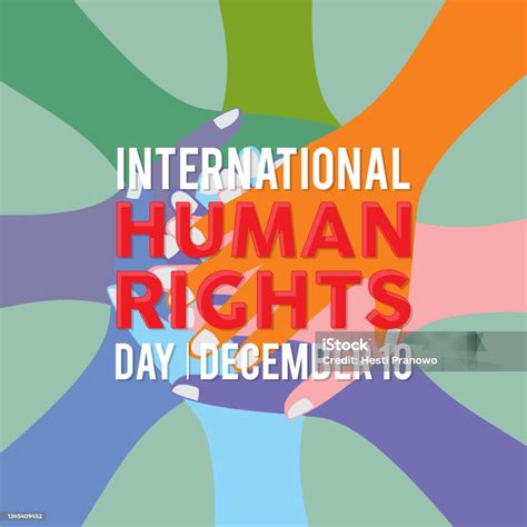 세계 평등과 평화를 위한 국제 인권의 날 일러스트레이션 12월에 대한 스톡 벡터 아트 및 기타 이미지 12월 Charitable Foundation