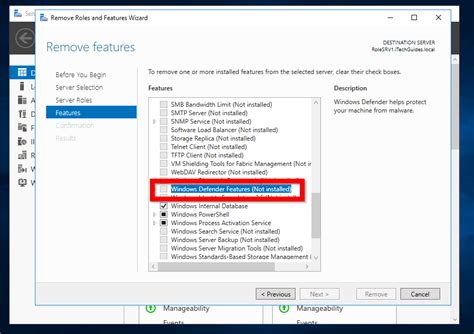 Disable Windows Defender Server 2016