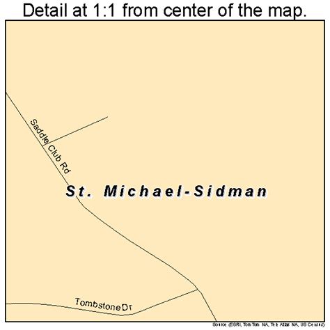 St Michael Sidman Pennsylvania Street Map 4267356