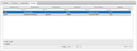Contacts Tab Introduction Documentation Center