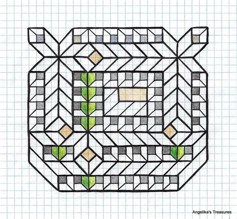 Graph Paper Art Angelikas Treasures Own Design Geometrie Kunst Geometrische