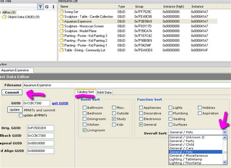 Mod The Sims Tutorial Recatagorizing Maxis Content Objects