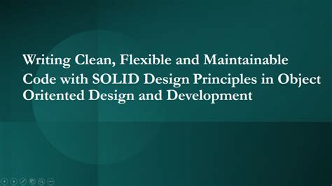 Write Clean Flexible Maintainable Code With Solid Principl