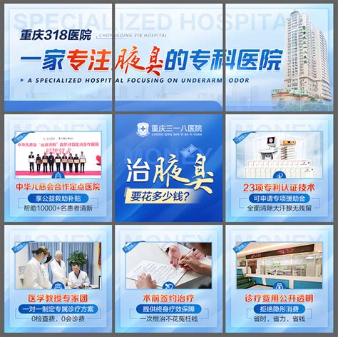 专科医院朋友圈九宫格海报