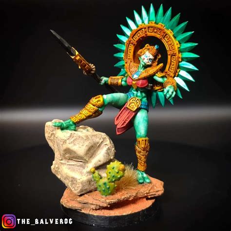 3d Printable Tepeu Royal Warrior Pre Supported By Cast N Play