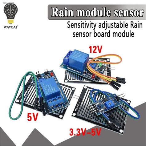 ♟ Snow Raindrops Detection Sensor Module Rain Weather Module Humidity