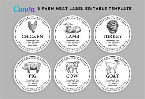 Beef Label Example