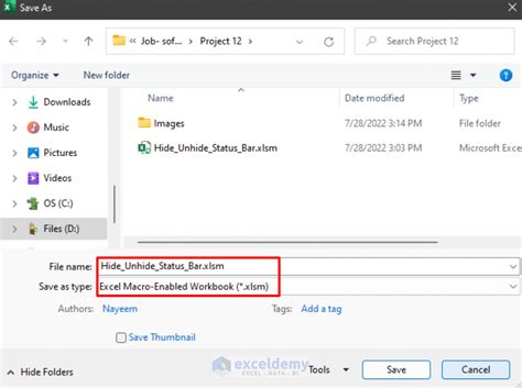 How To Hide And Unhide Status Bar In Excel Easy Methods