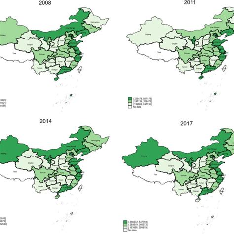 Spatial Distribution Maps Of Comprehensive Urbanization Download