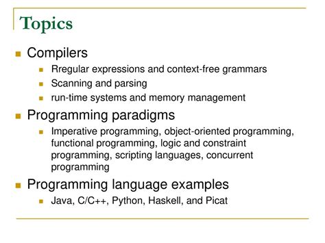 Cisc 7120x Programming Languages And Compilers Ppt Download