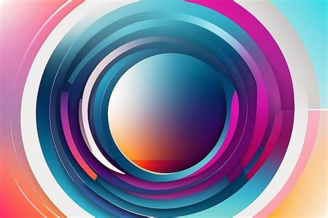 Premium Photo Abstract Overlapping Lines And Circles Geometric