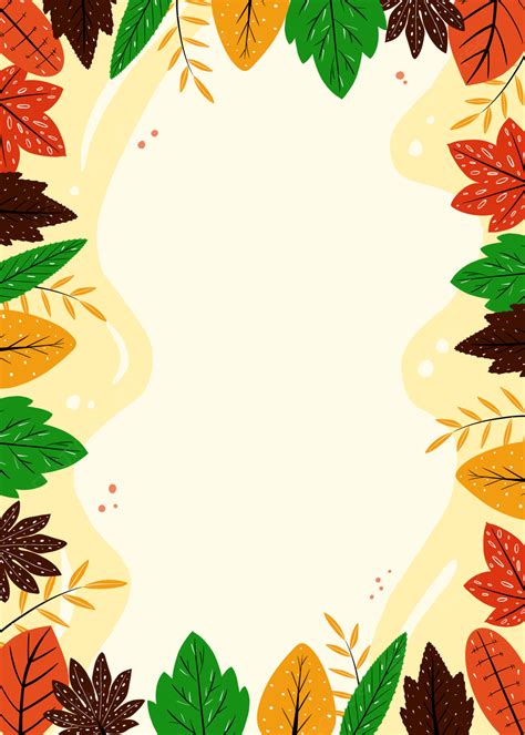단풍 테두리 가을 배경 가을 떨어진 나뭇잎 배경 배경 일러스트 및 사진 무료 다운로드 Pngtree