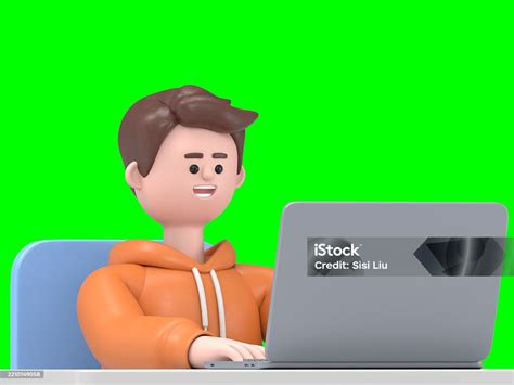 남성 남자의 3d 일러스트 Qadircloud 컴퓨팅 컨셉 세트 그린 스크린 Mockup3d 푸티지 및 클리핑 패스를 그린 스크린에서 렌더링합니다 3차원 형태에 대한 스톡